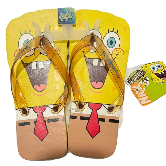 SpongeBob Squarepants | Shoes | Spongebob Flip Flops 207 Youth 31 Kids ...